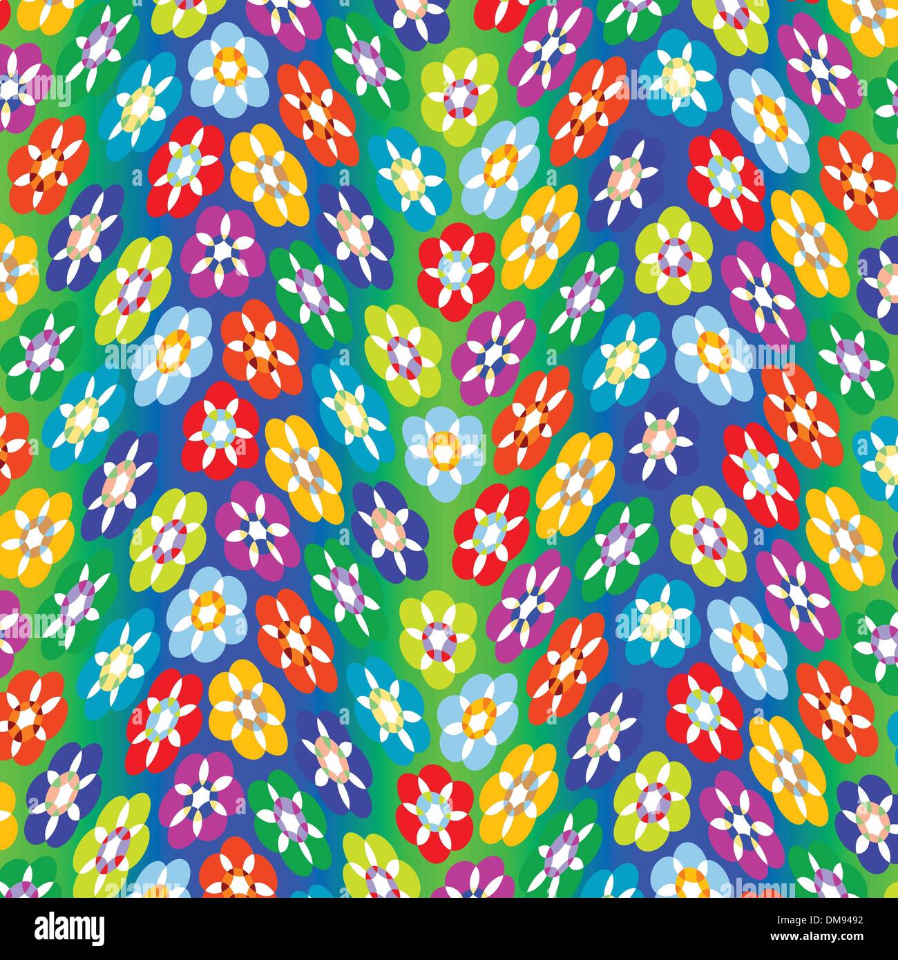 Flowers illustration pattern Stock Vector Images - Alamy
