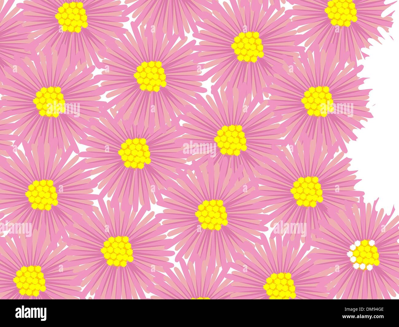 Flowers illustration pattern Stock Vector Images - Alamy