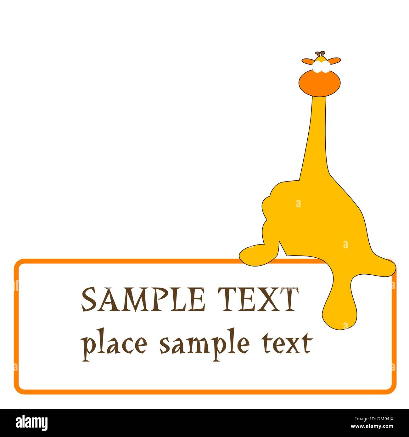 Cartoon giraffe small hi-res stock photography and images - Alamy