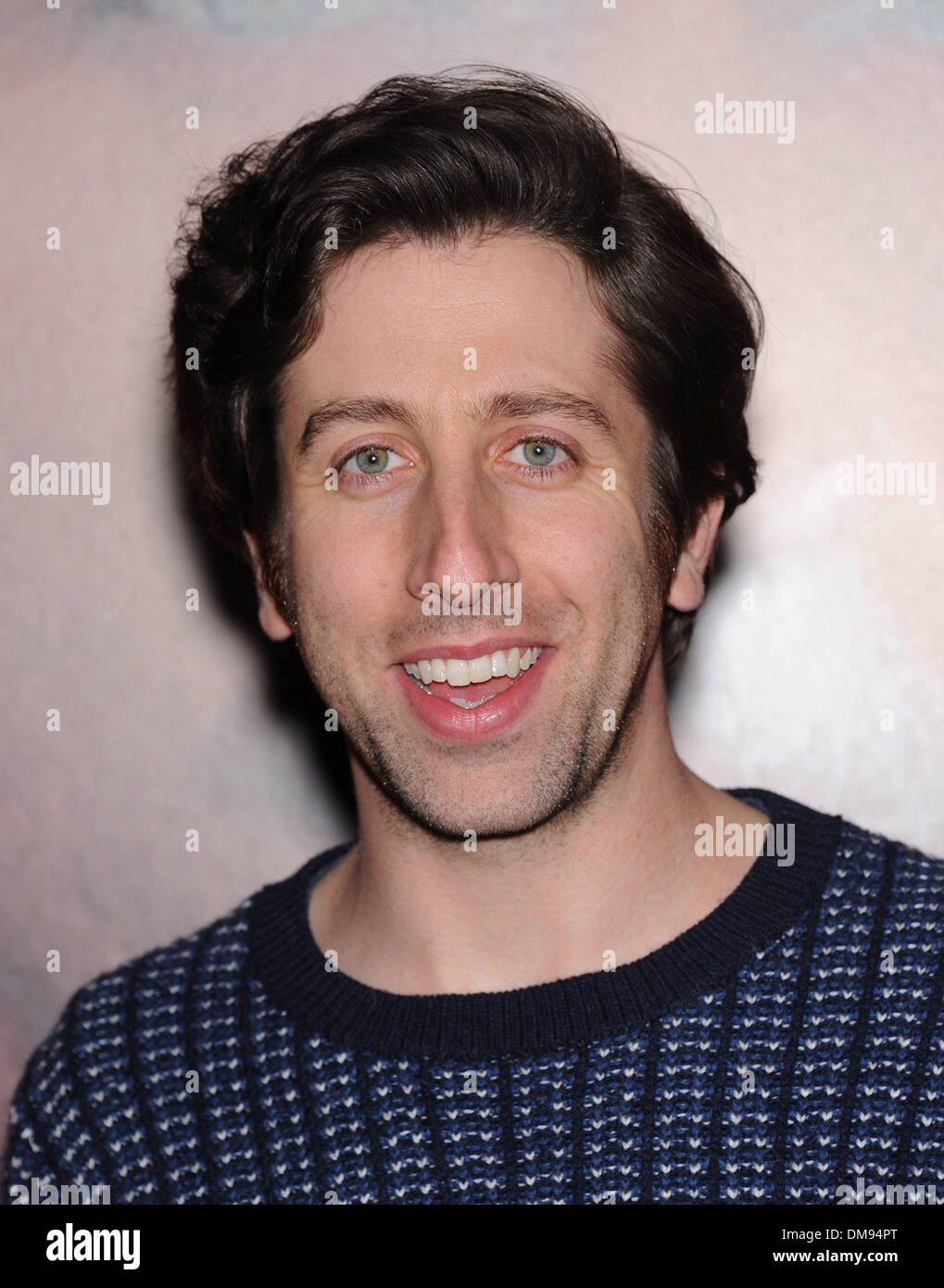 West Hollywood, California, USA. 12th Dec, 2013. Simon Helberg arrives ...