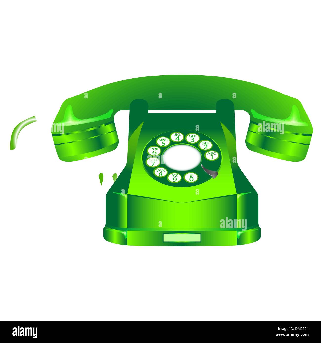 Old vintage disc telephone Cut Out Stock Images & Pictures - Alamy