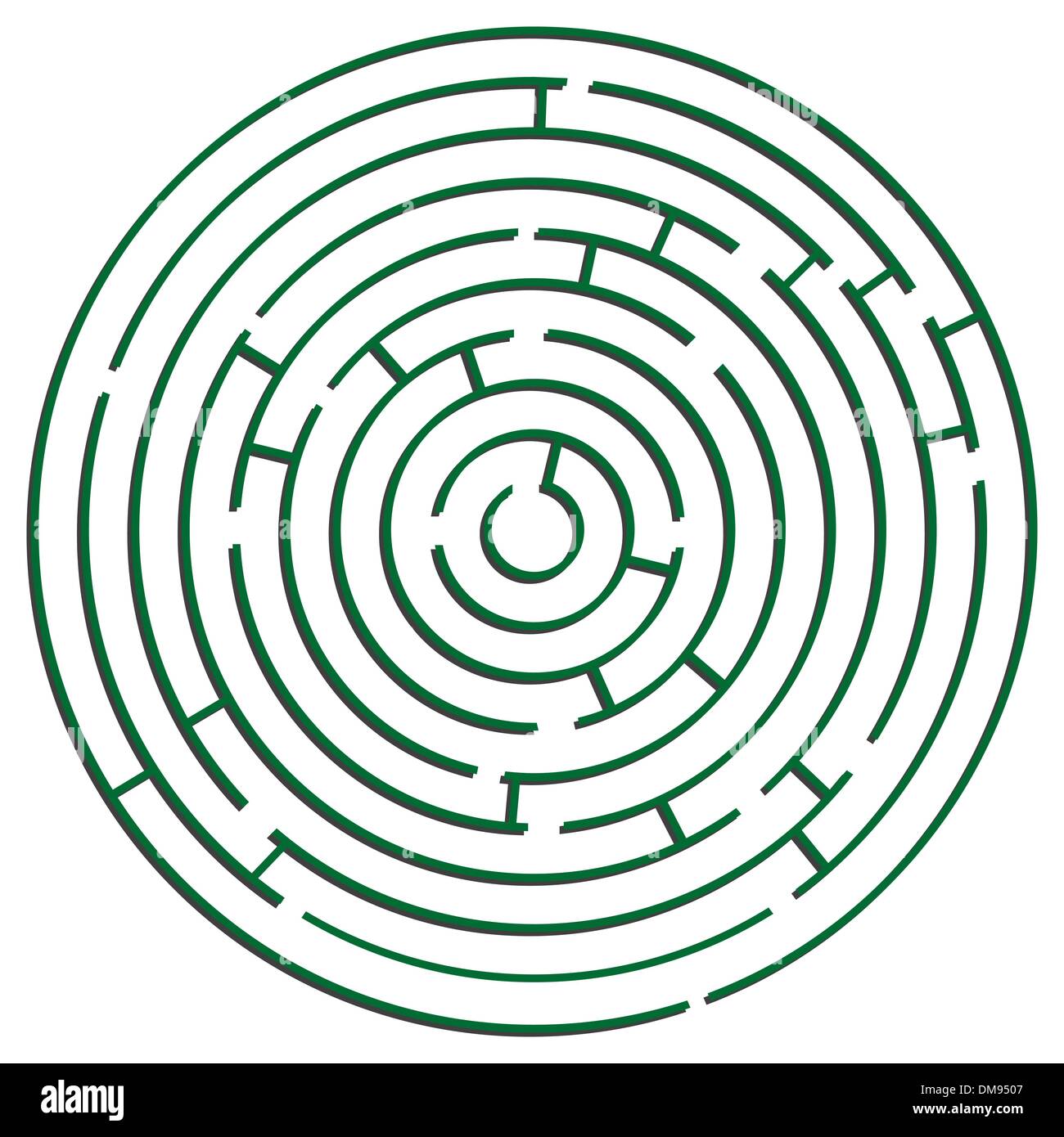 Green maze Stock Vector Images - Alamy