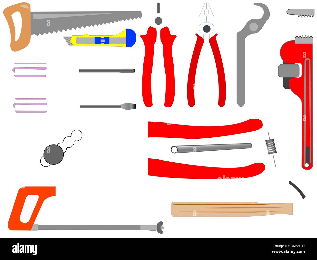 Man hammer isolated on Stock Vector Images - Alamy