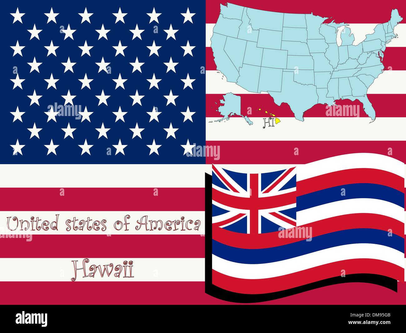 Hawaii vector vectors hi-res stock photography and images - Alamy