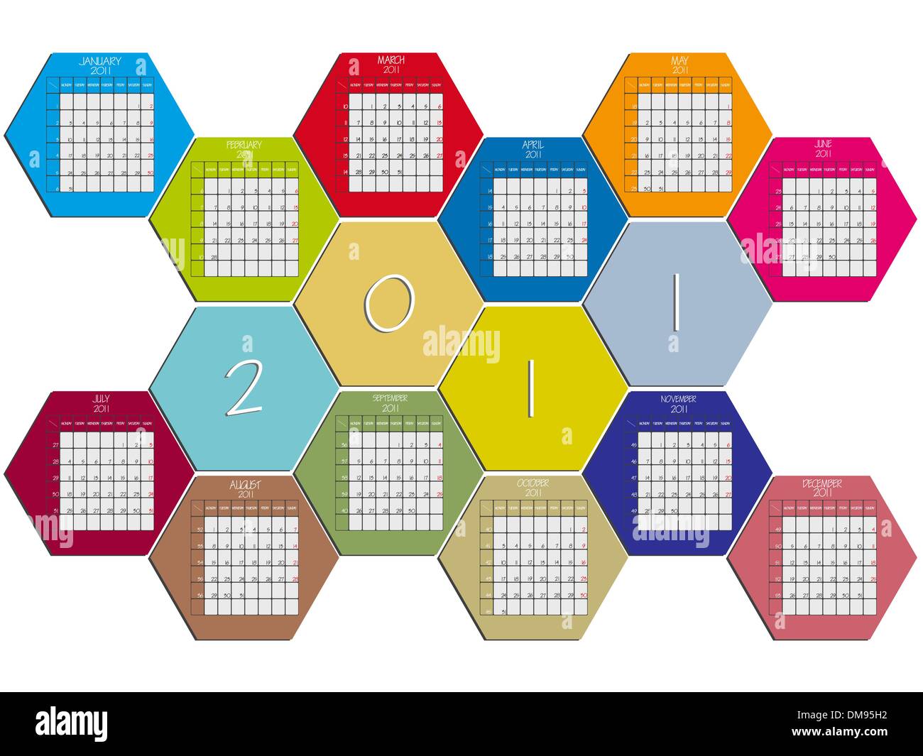 Your calendar Stock Vector Images - Alamy