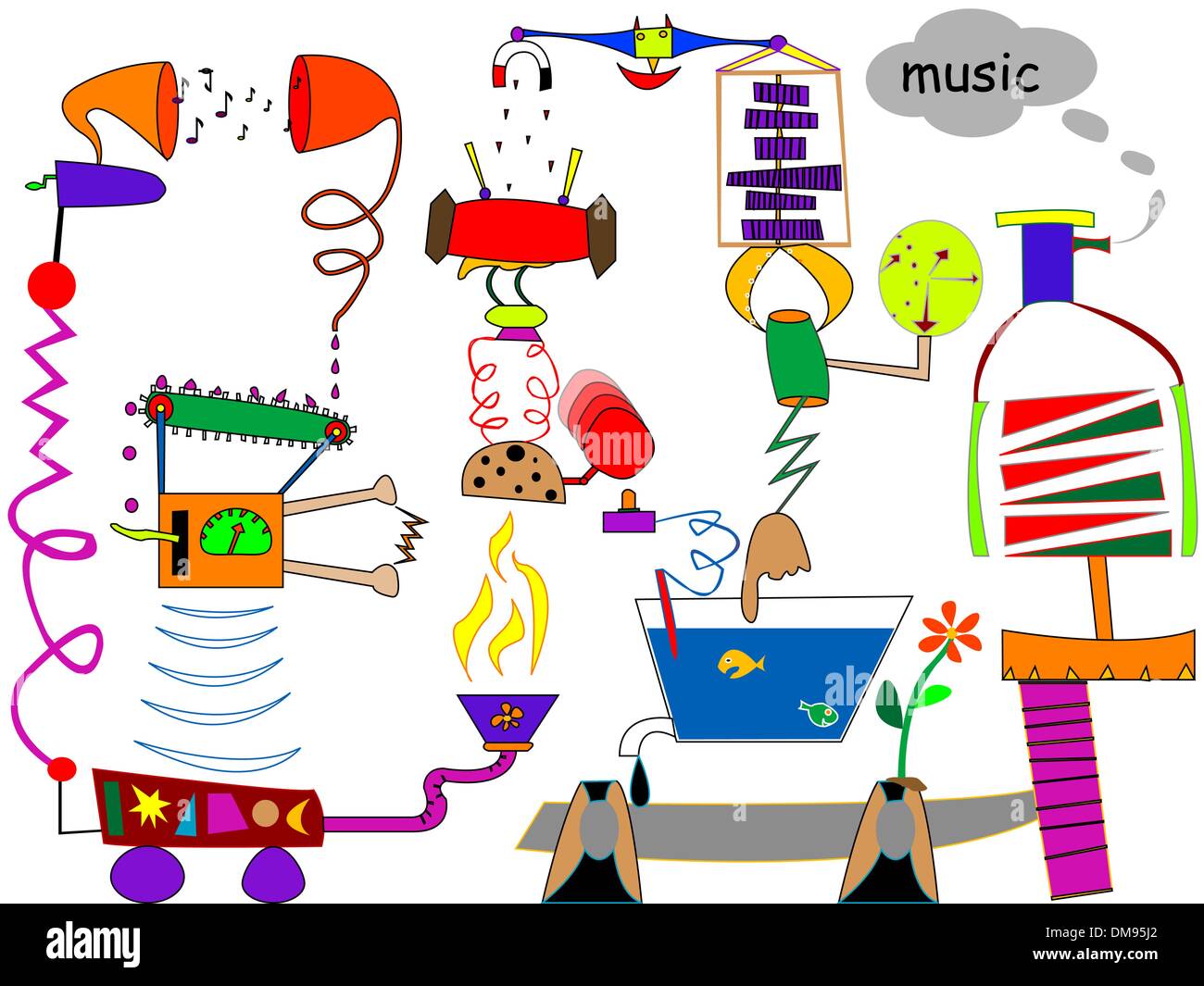 Skull machine Stock Vector Images - Alamy