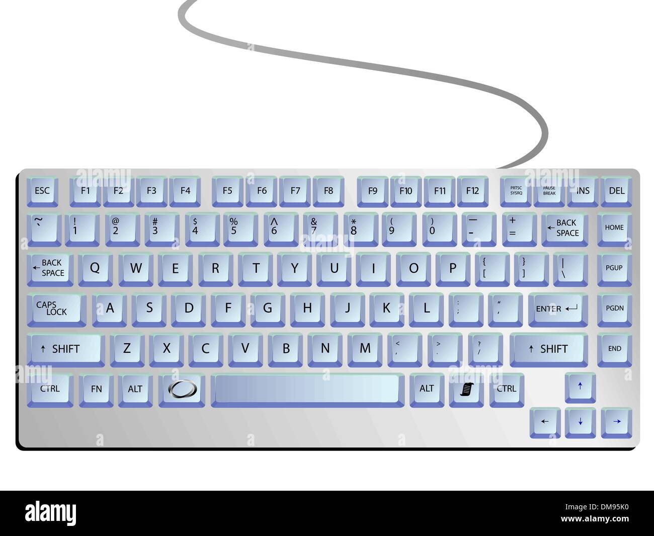 White keyboard vector vectors Stock Vector Images - Alamy