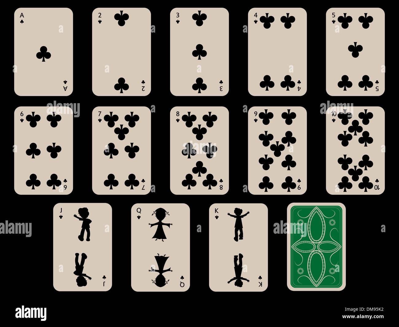 kids playing cards - clubs Stock Vector Image & Art - Alamy
