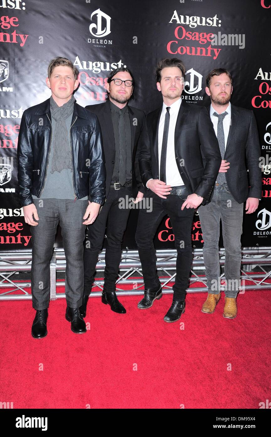 New York, NY, USA. 12th Dec, 2013. Matthew Followill, Nathan Followill ...