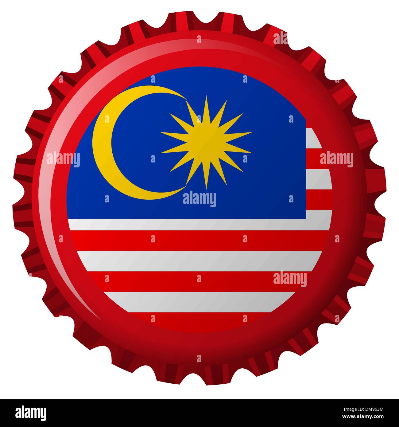 Malaysia waving flag on Stock Vector Images - Alamy