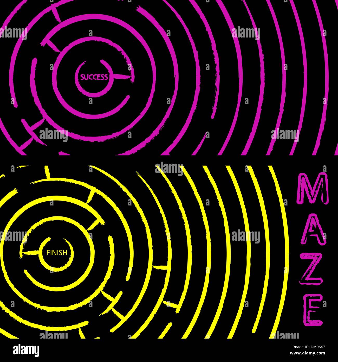 Maze of colors hi-res stock photography and images - Alamy