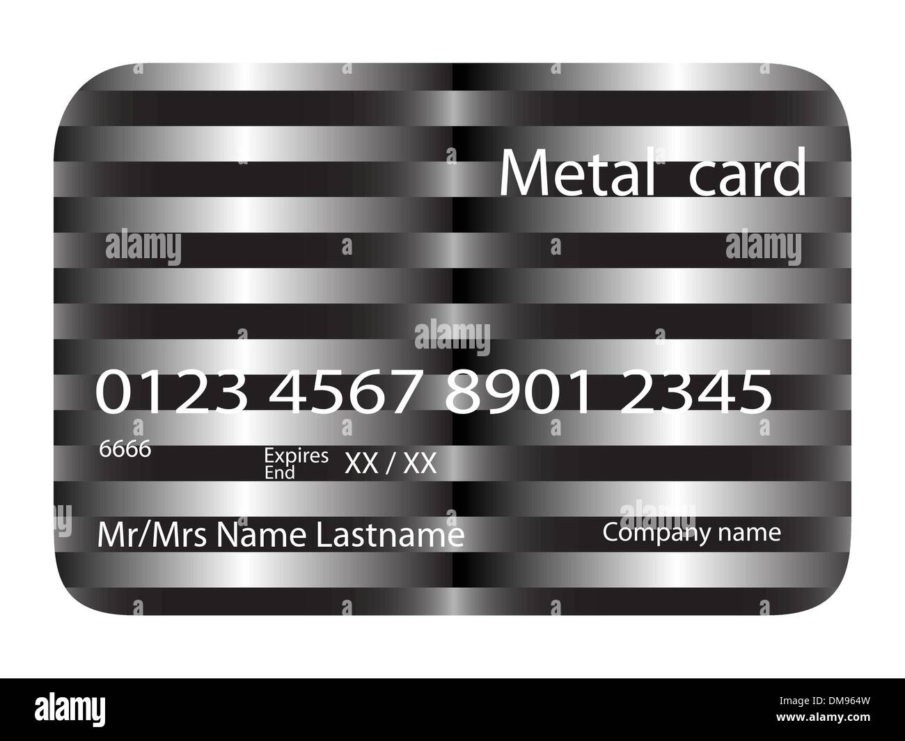 metal credit card Stock Vector Image & Art - Alamy