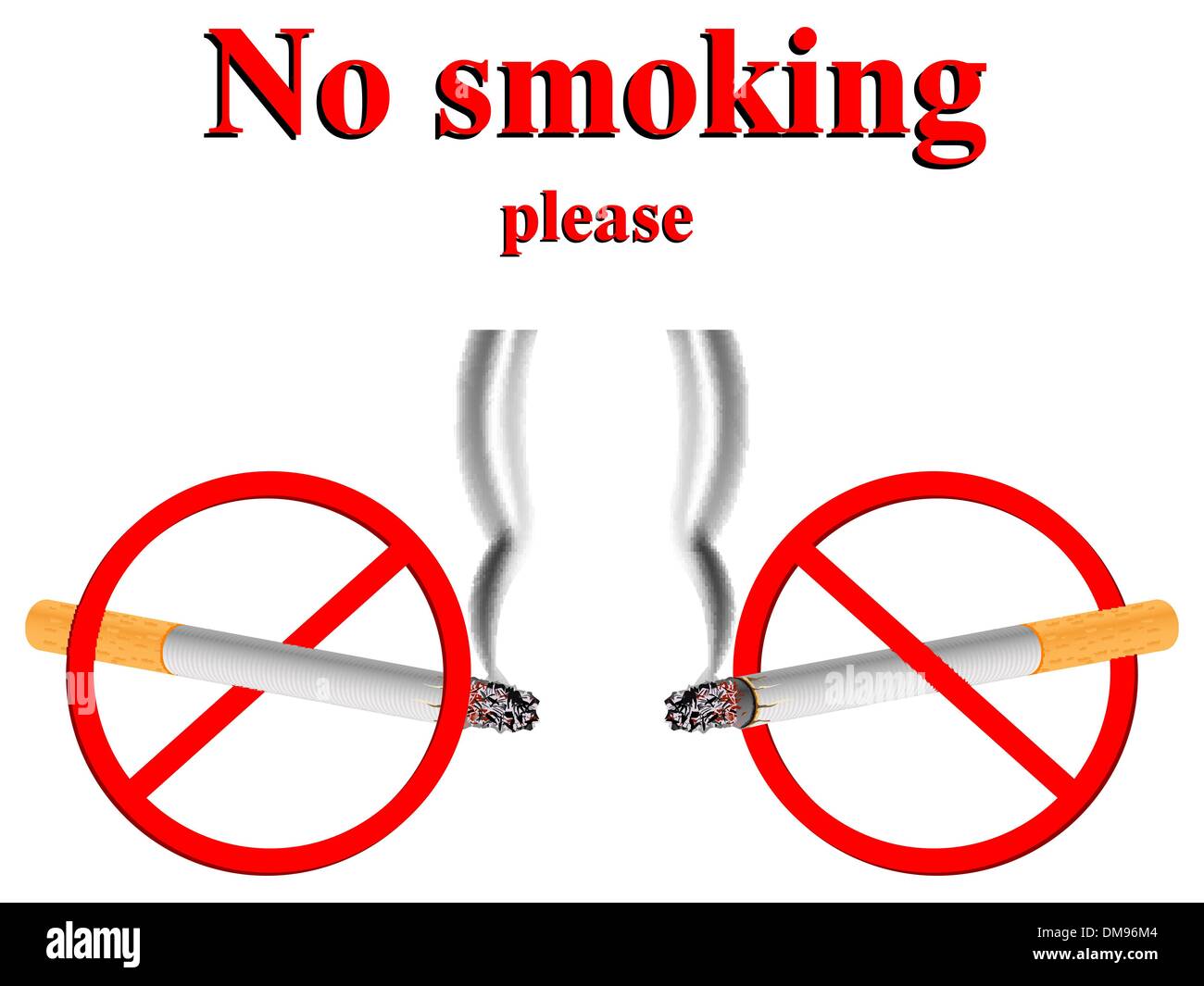 no smoking stylized signs Stock Vector Image & Art - Alamy