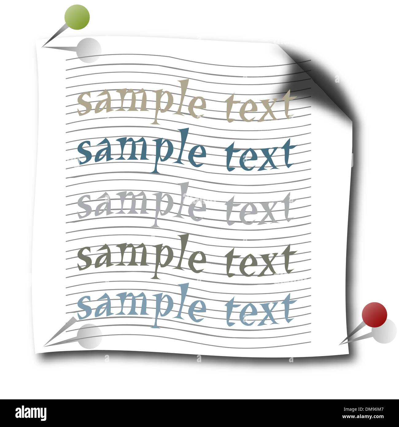 note for desktop Stock Vector Image & Art - Alamy