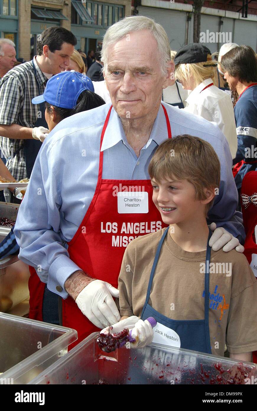 Nov. 27, 2002 - Los Angeles, CALIFORNIA, USA - CHARLTON HESTON AND ...