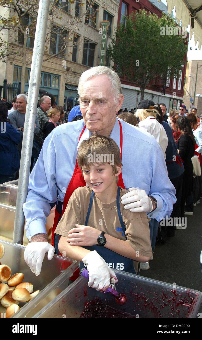 Nov. 27, 2002 - Los Angeles, CALIFORNIA, USA - CHARLTON HESTON AND ...