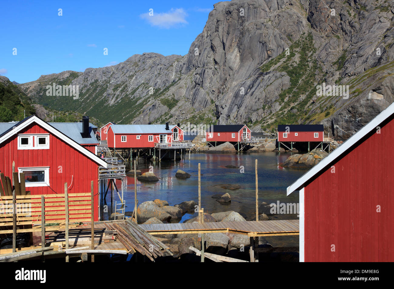 Nusfjord, Lofoten Islands, Nordland, Norway, Scandinavia, Europe Stock ...