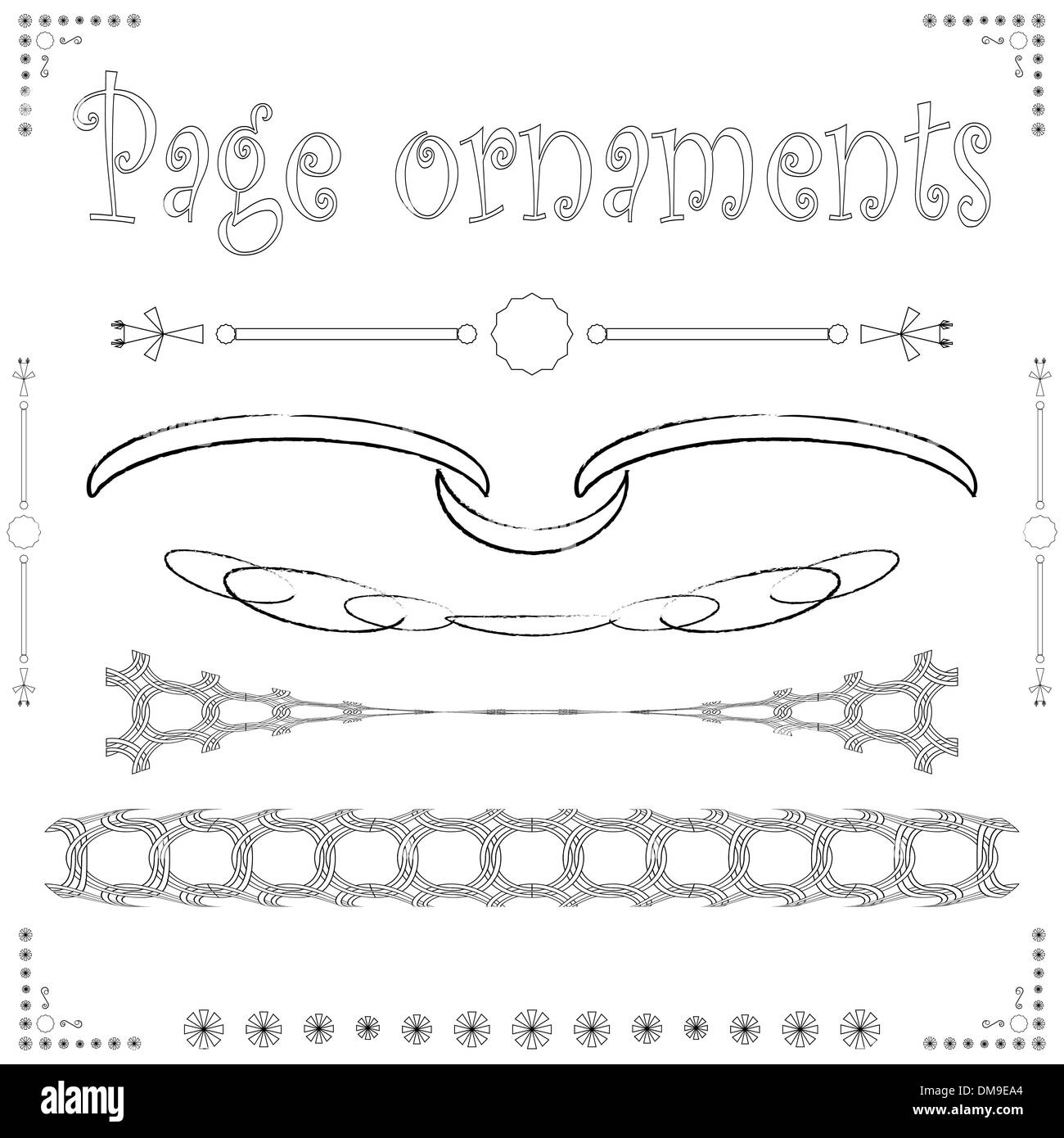 End of page Stock Vector Images - Alamy