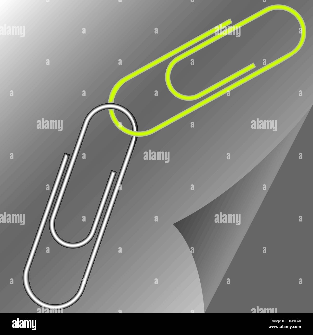 paper clips composition Stock Vector Image & Art - Alamy