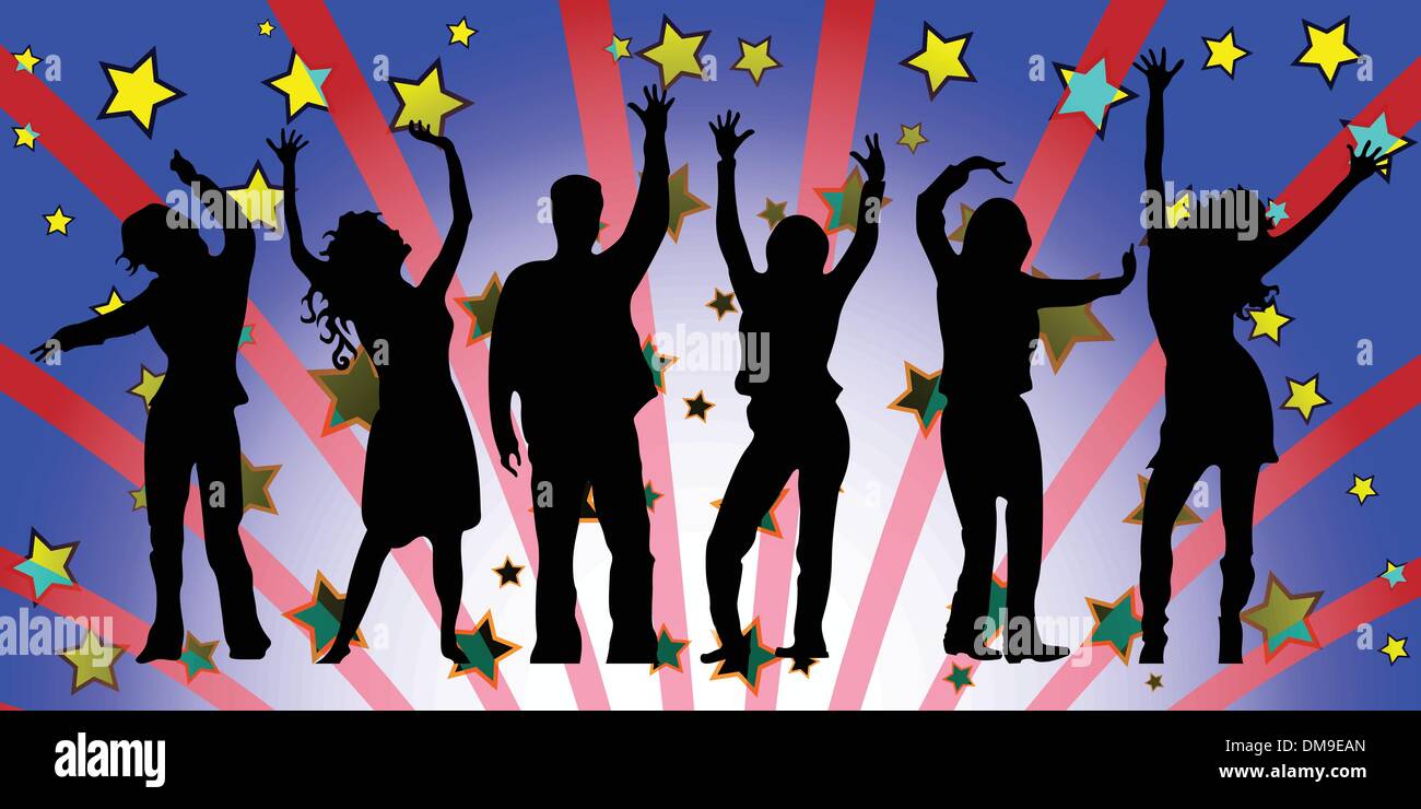 party people silhouettes Stock Vector Image & Art - Alamy