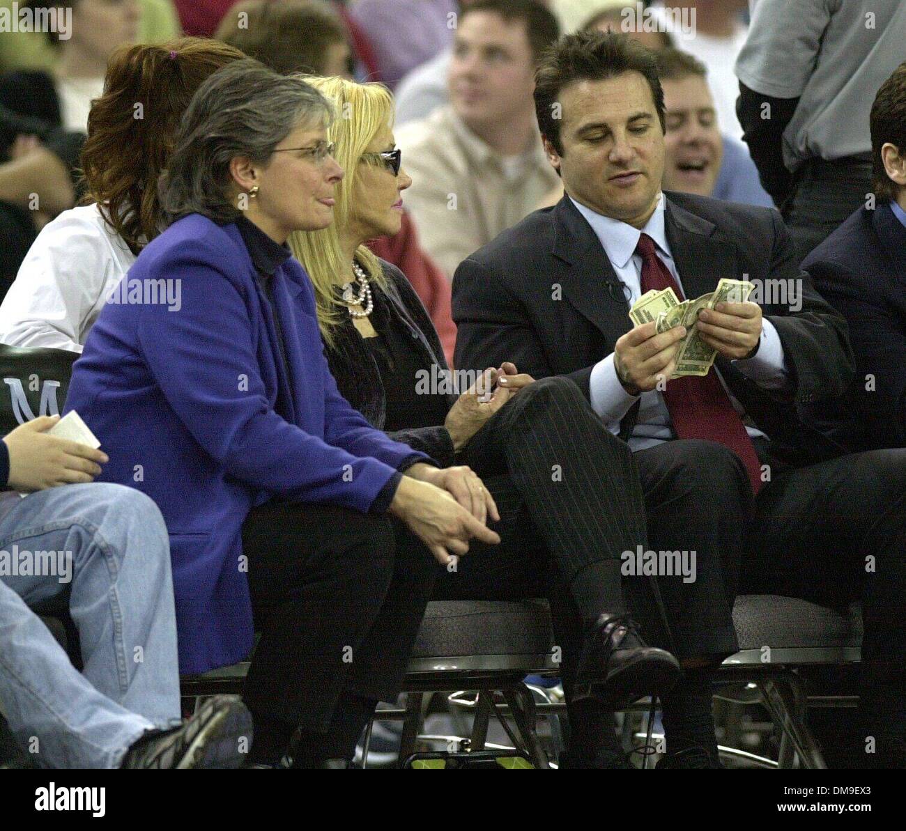 Heather Fargo with the Maloof family at a Kings game at Arco Arena ...