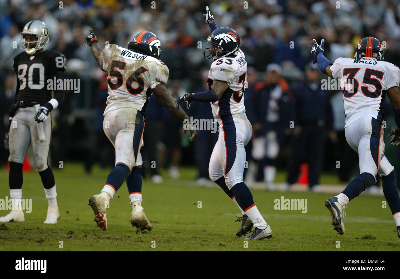 Bronco's celebrate #56 Al Wilson, Jimmy Spencer and #35 Lenny Walls ...