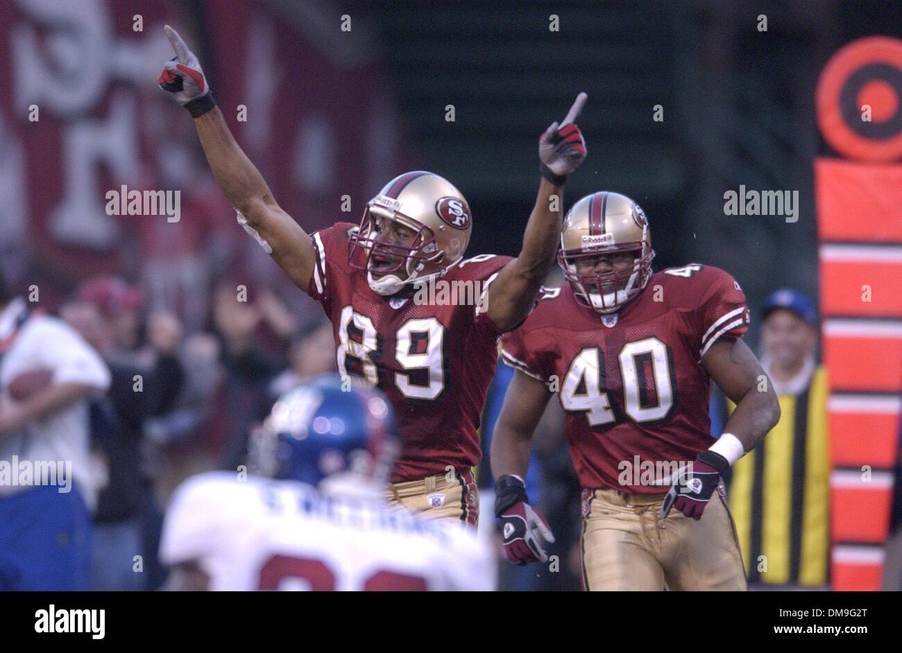 Tai Streets celebrates his fourth quarter touchdown in the NFC Wild ...