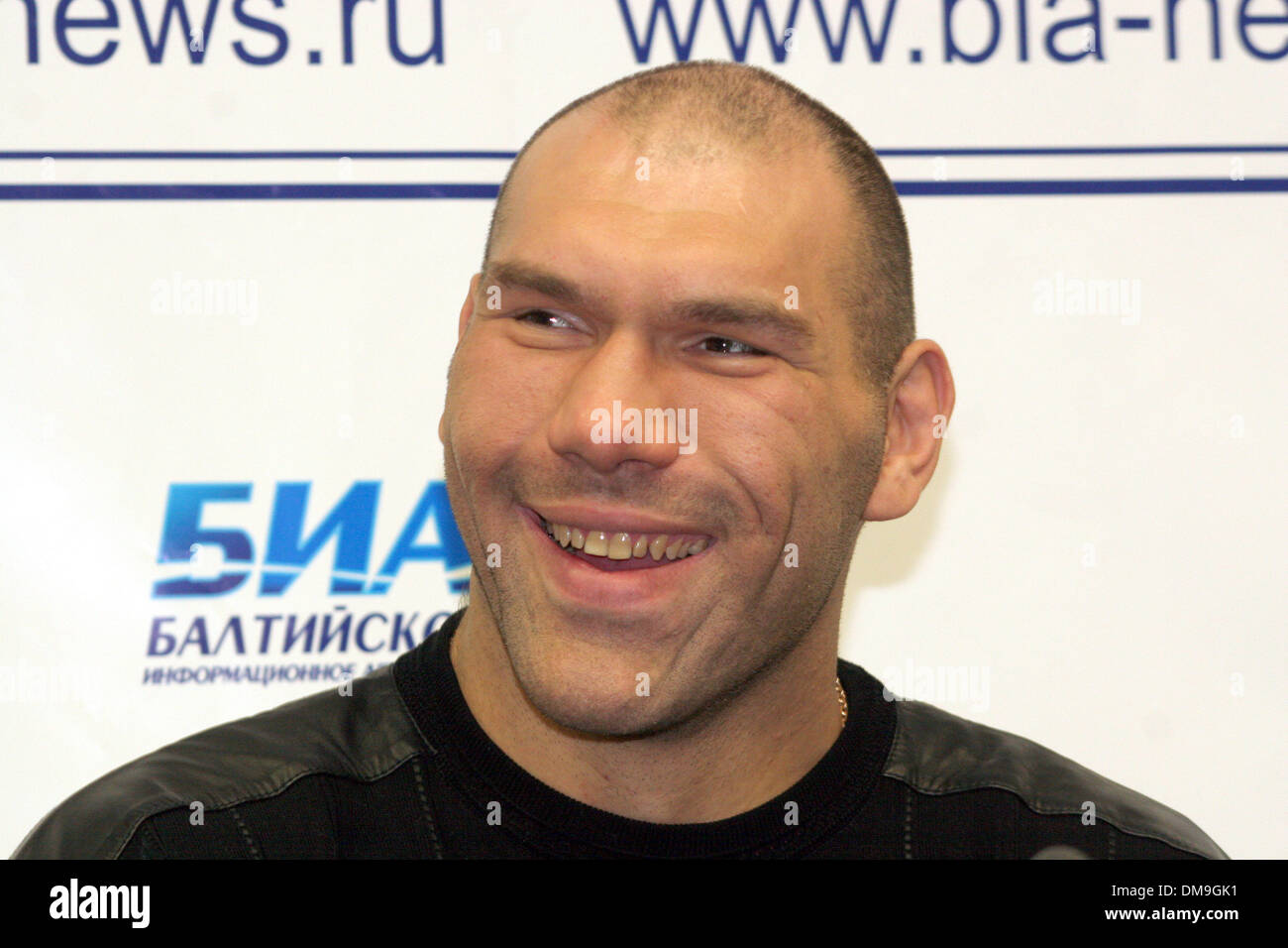 Russian boxer, world champion Nikolay Valuev at press conference in the ...