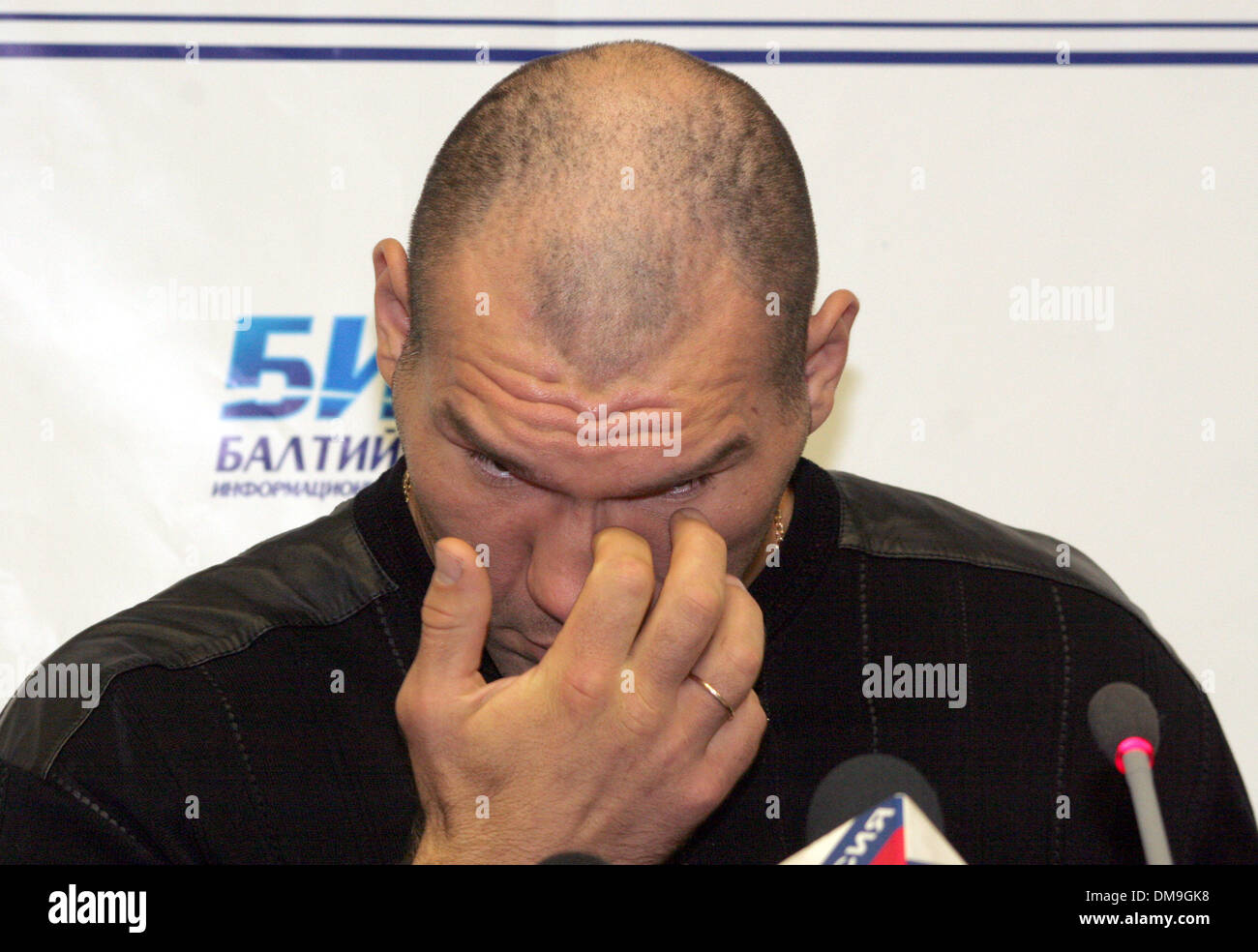 Russian bokser-professional, world champion Nikolay Valuev at press ...