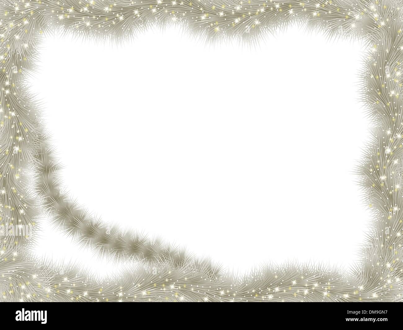 Merry christmas falling snowflakes tree Stock Vector Images - Alamy