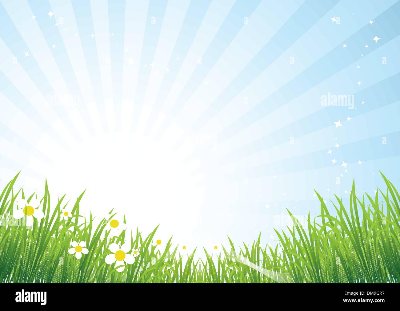Spring meadow Stock Vector Images - Alamy