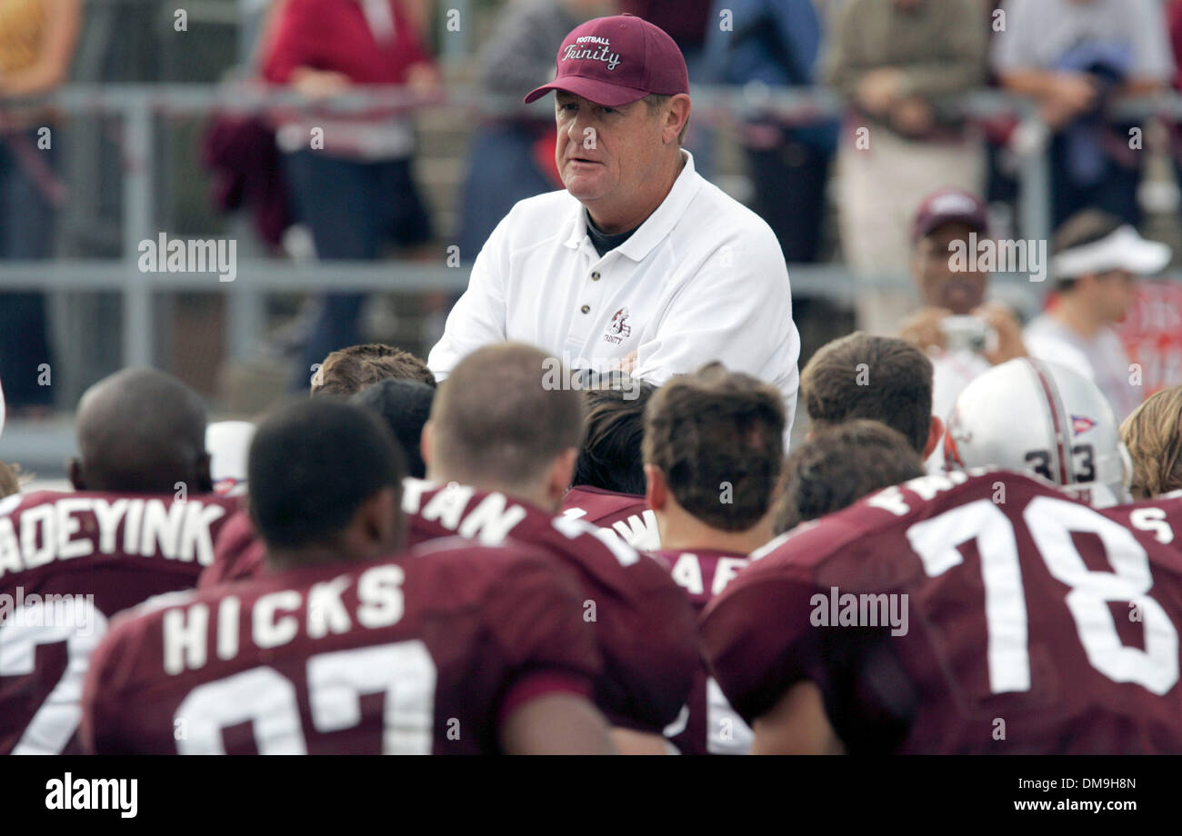 Nov 19, 2005; San Antonio, TX, USA; Trinity University head coach Steve ...