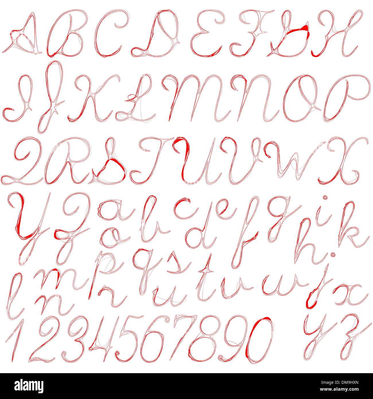 red abstract alphabet Stock Vector Image & Art - Alamy