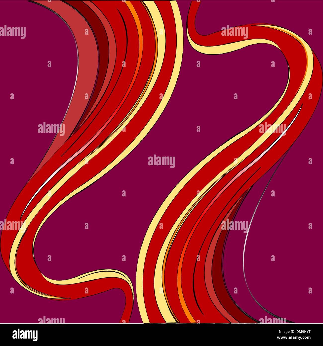 red waves on purple background Stock Vector Image & Art - Alamy