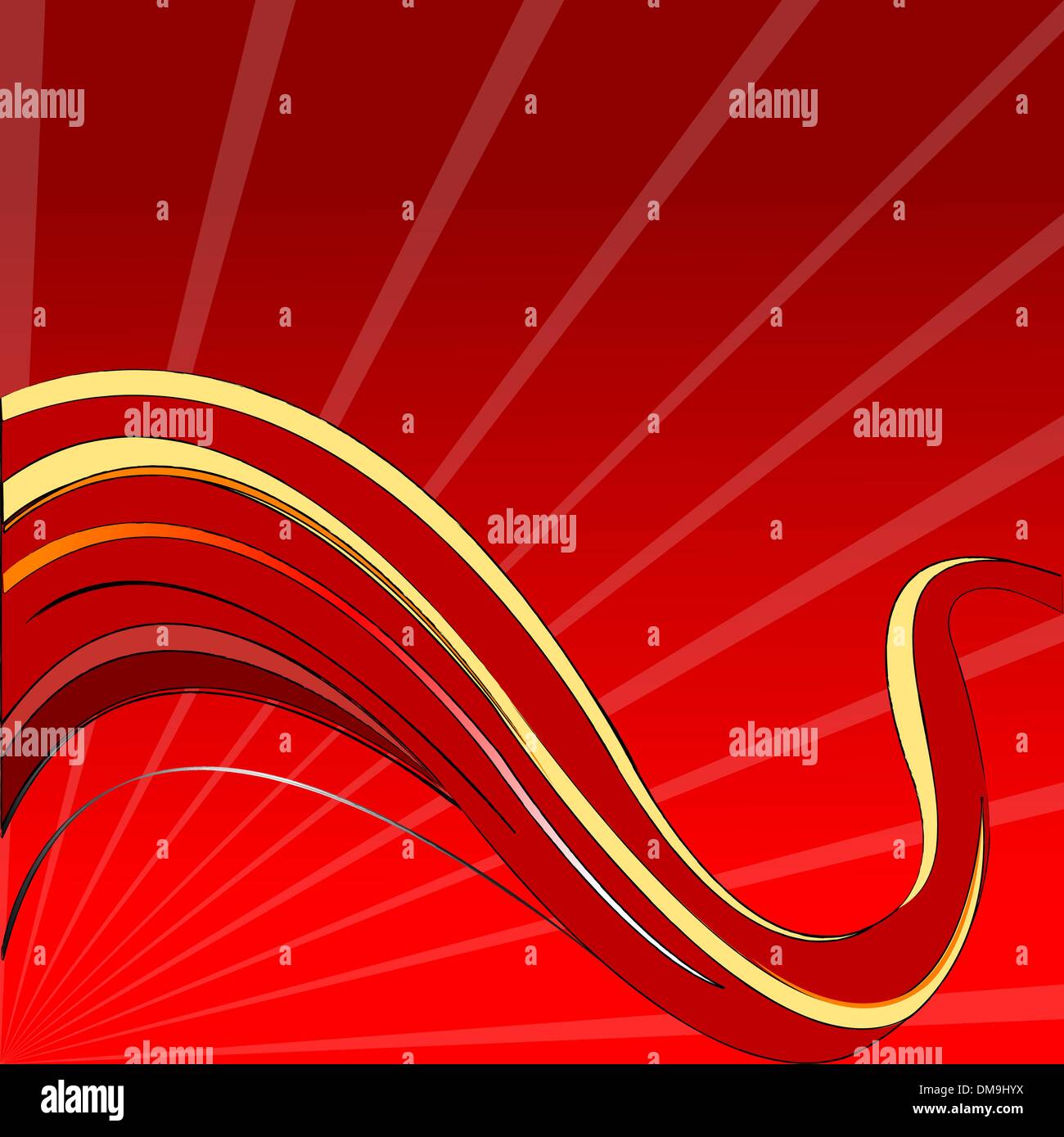 Abstract black and white red painting Stock Vector Images - Alamy