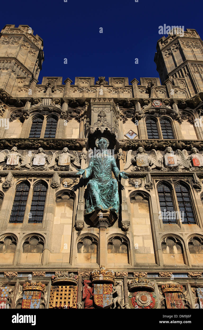 The Christ Church Gate at the south west entrance to Canterbury ...