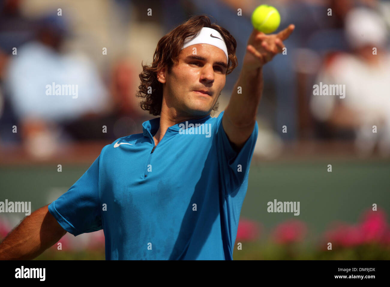 Mar 11, 2005; Indian Wells, California, USA; ROGER FEDERER at the ...