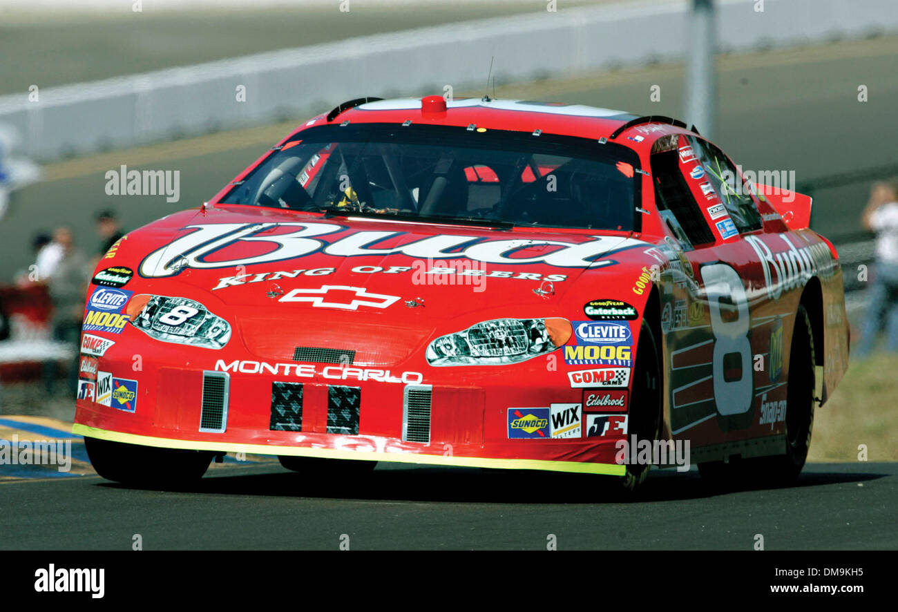 Dale Earnhardt Jr. qualifies Friday, June 24, 2005, at Infineon Raceway ...