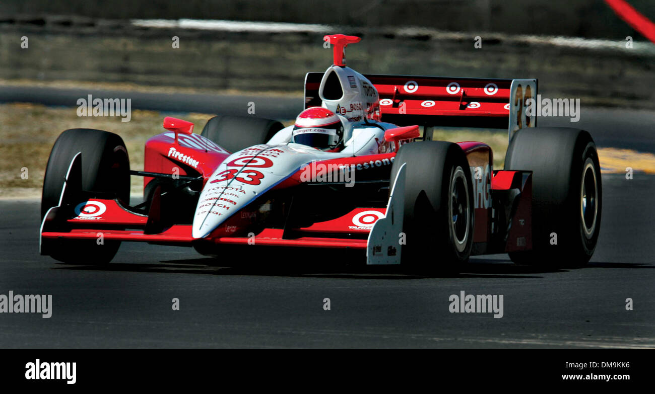 IRL Rookie Ryan Briscoe practices at Infineon Raceway in Sonoma on ...