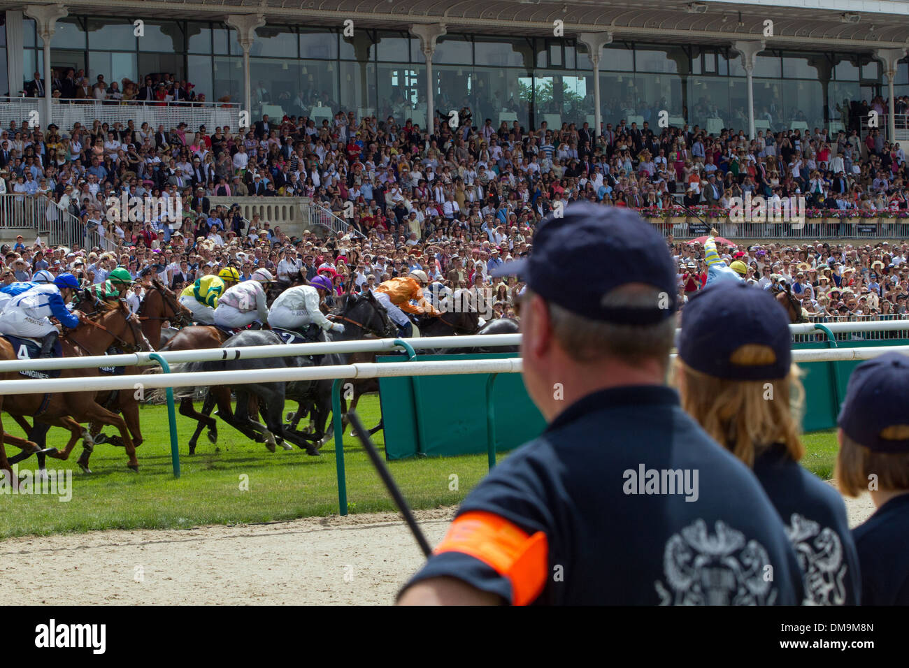 OFFICIAL STANDS AT THE CHANTILLY RACECOURSE, THE 2013 PRIX DE DIANE ...