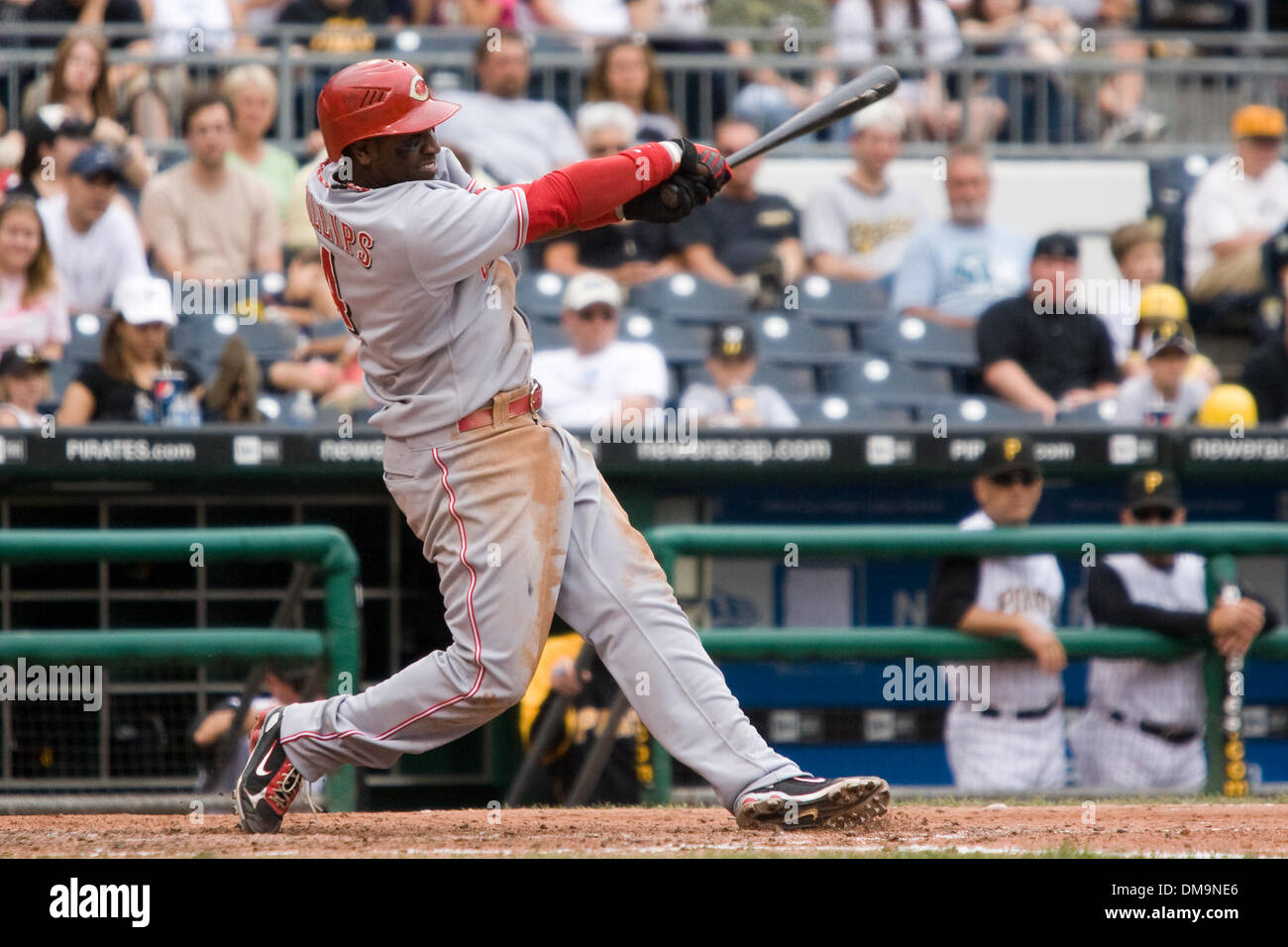 Brandon Phillips (4) at bat during the game between the Reds and the ...