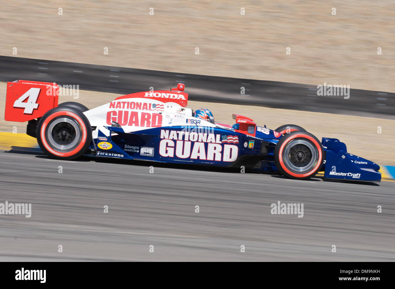 23 August 2009: Panther Racing driver Dan Wheldon of Emberton, England ...