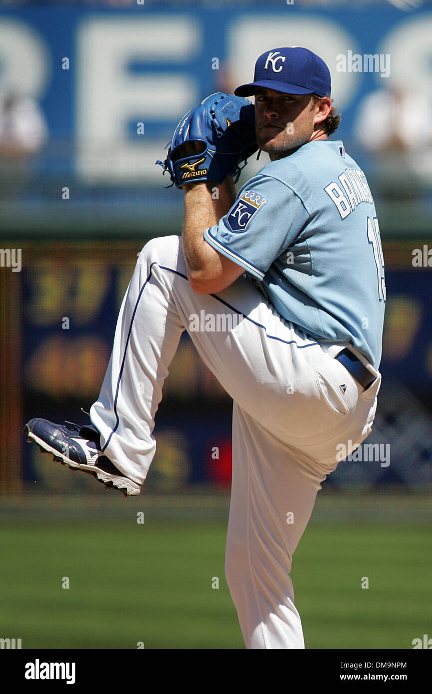 23 August 2009: Kansas City Royals starting pitcher Brian Bannister ...