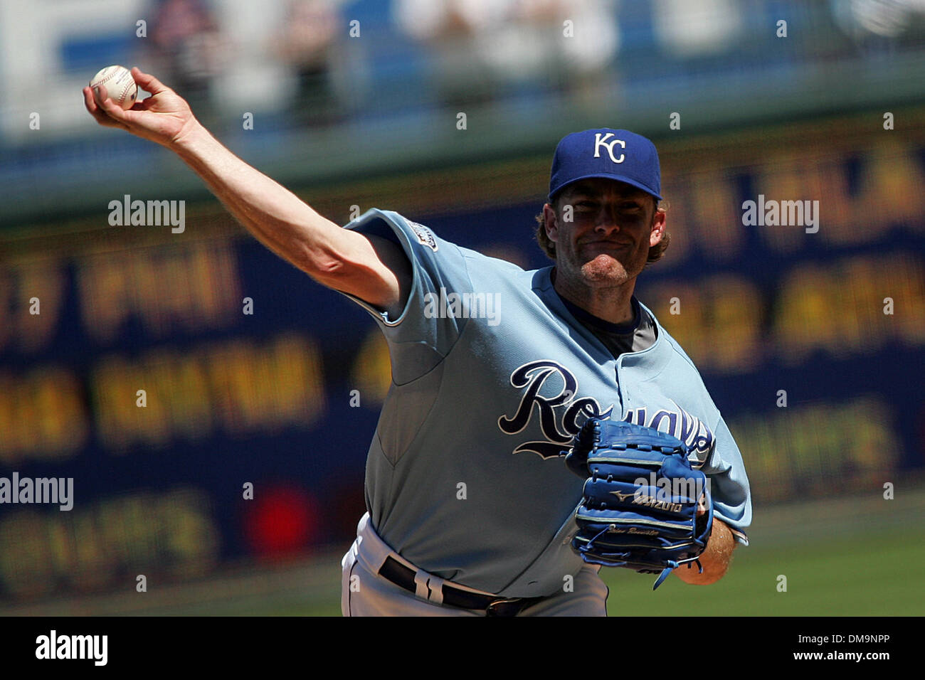23 August 2009: Kansas City Royals starting pitcher Brian Bannister ...