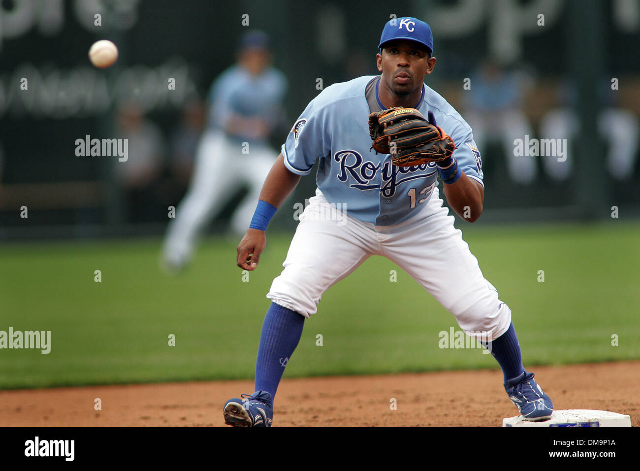 26 August 2009: Kansas City Royals second baseman Alberto Callaspo ...