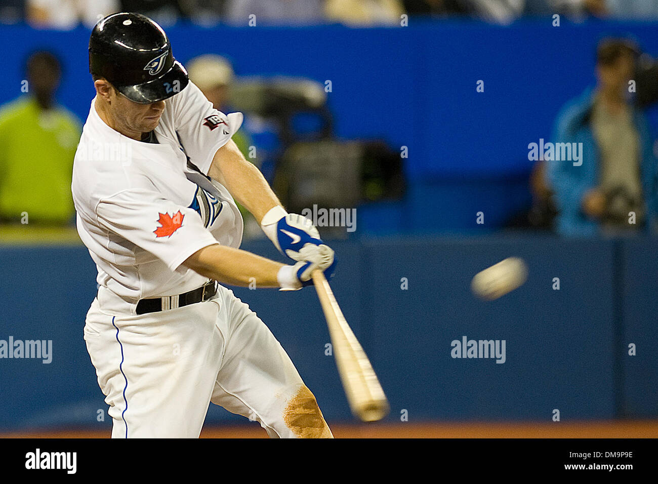 24 August 2009: Toronto Blue Jays second baseman Aaron Hill #2 in ...
