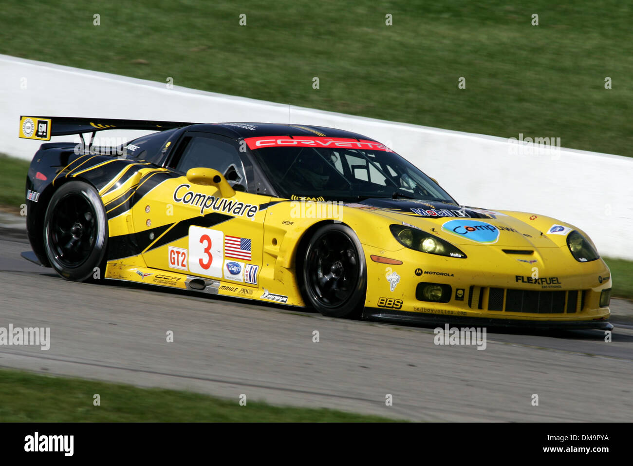 29 August 2009: Corvette Racing/Pratt & Miller GT1 car during ALMS ...