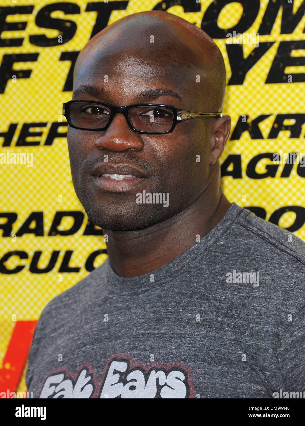 Cheick Kongo at Los Angeles premiere of 'Hit & Run' at Regal Cinemas L ...