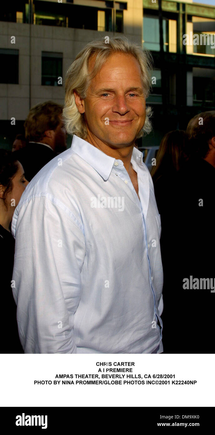 June 28, 2001 - CHRIS CARTER.A I PREMIERE.AMPAS THEATER, BEVERLY HILLS ...