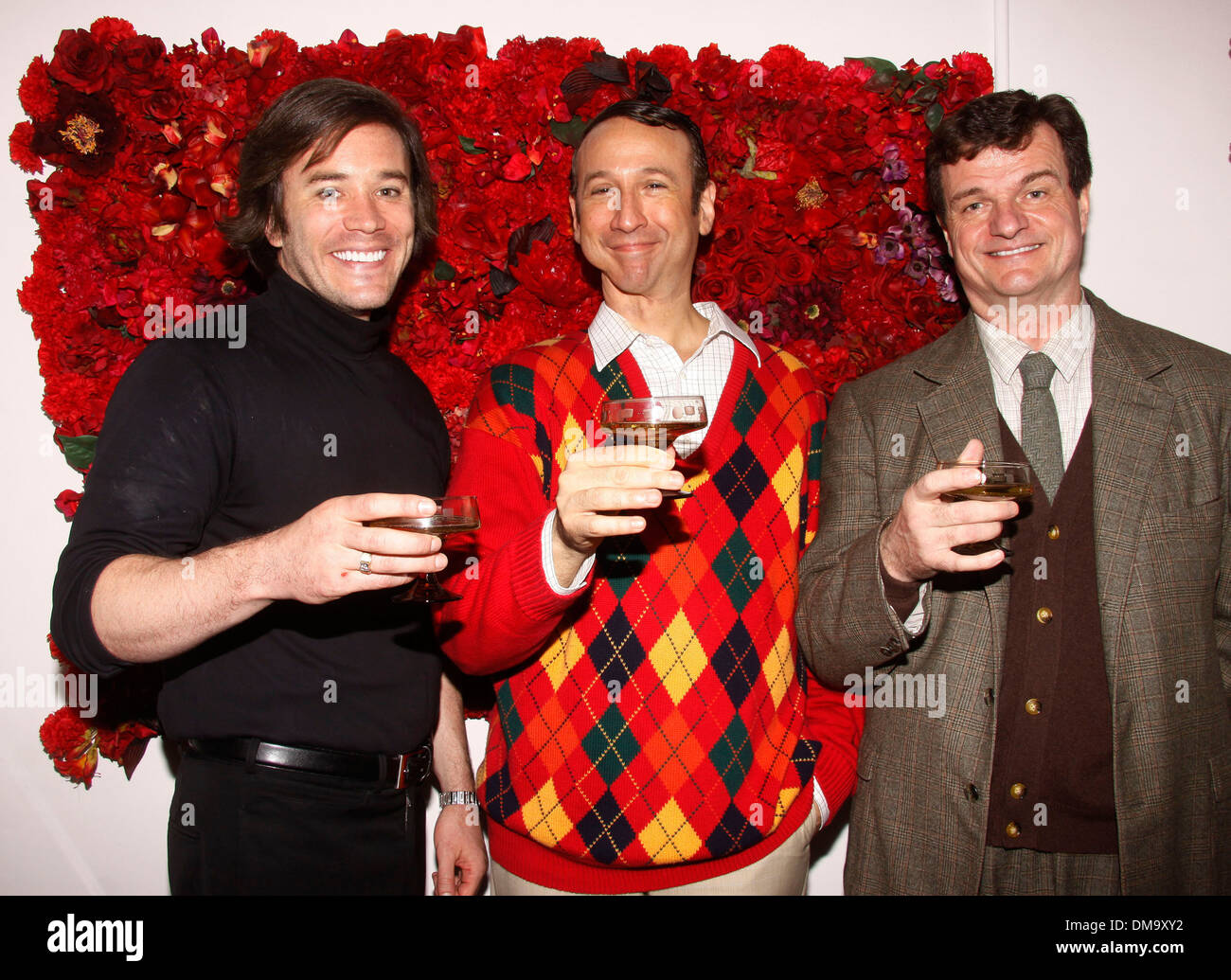 Tom Pelphrey Jay Russell and Michael Cumpsty Broadway closing night of ...